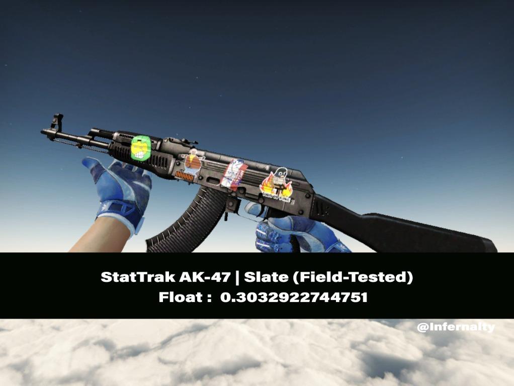 StatTrak AK-47 Slate FT CSGO SKINS KNIVES, Video Gaming, Gaming ...