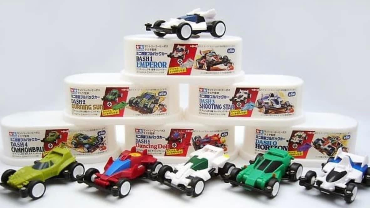 TAMIYA DASH YONKURO MINI PULLBACK WITH METALLIC COWL FULL SET (6PCS ...
