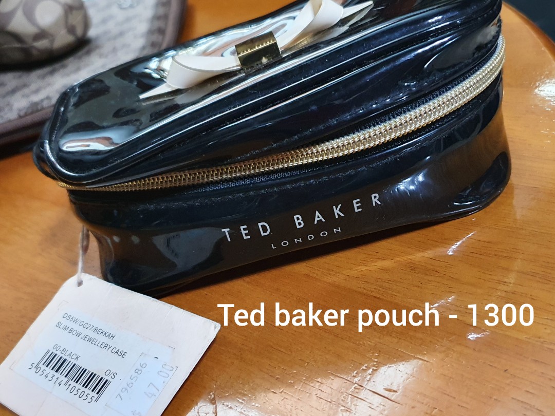 Ted Baker Pouch, Luxury, Bags & Wallets on Carousell