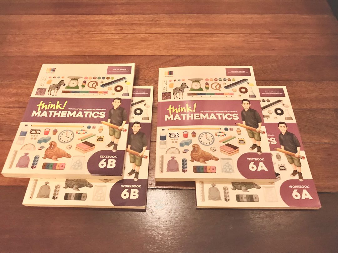 Think Mathematics 6A and 6B textbooks, Hobbies & Toys, Books ...