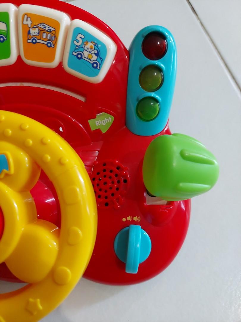 Vtech tiny Tot driver steering wheel, Babies & Kids, Infant Playtime on ...