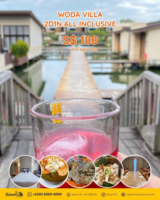 Woda Villa Batam All Inclusive, Tickets & Vouchers, Flights & Overseas ...