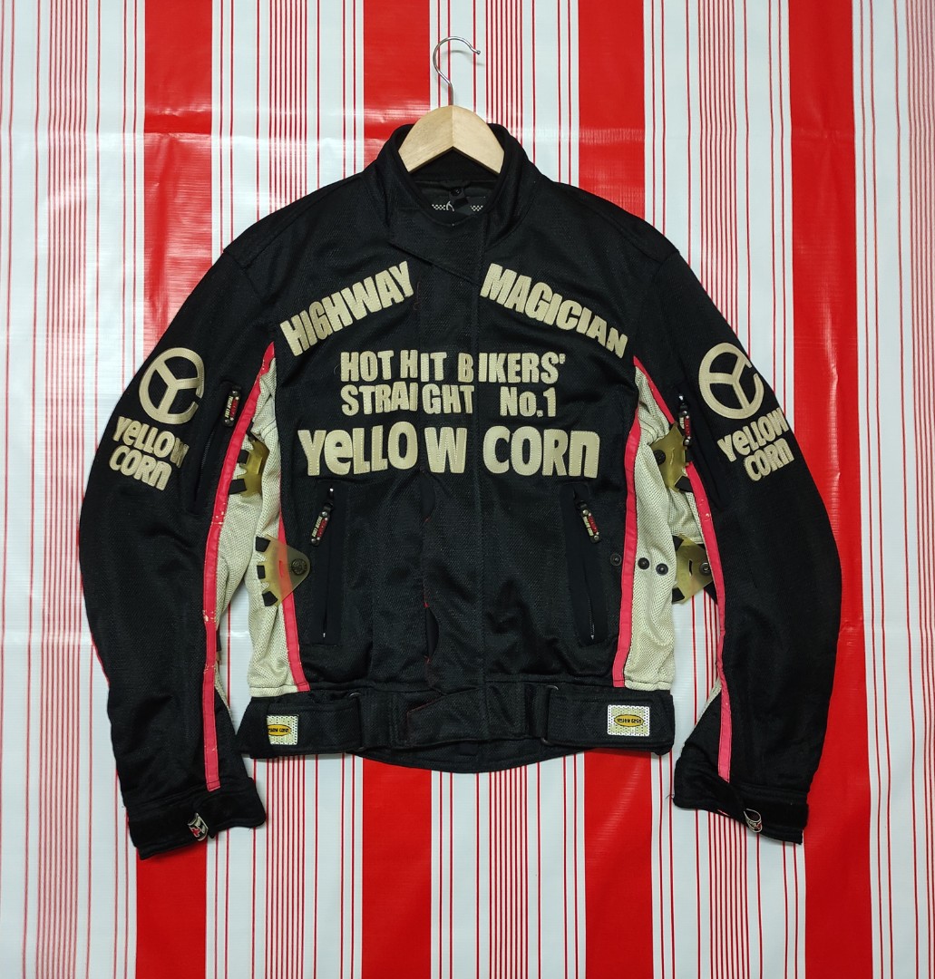 yellow corn Motorcycle jacket, Motorbikes on Carousell