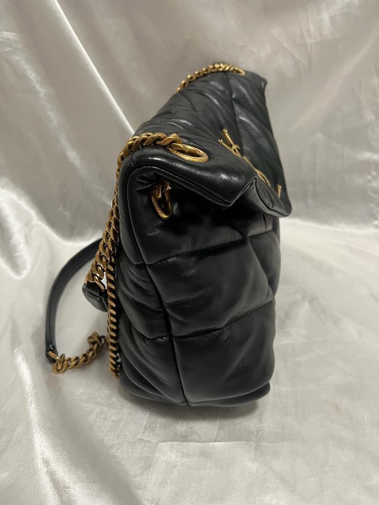 Ysl saint Laurent small Lou puffer flap bag, Luxury, Bags & Wallets on ...