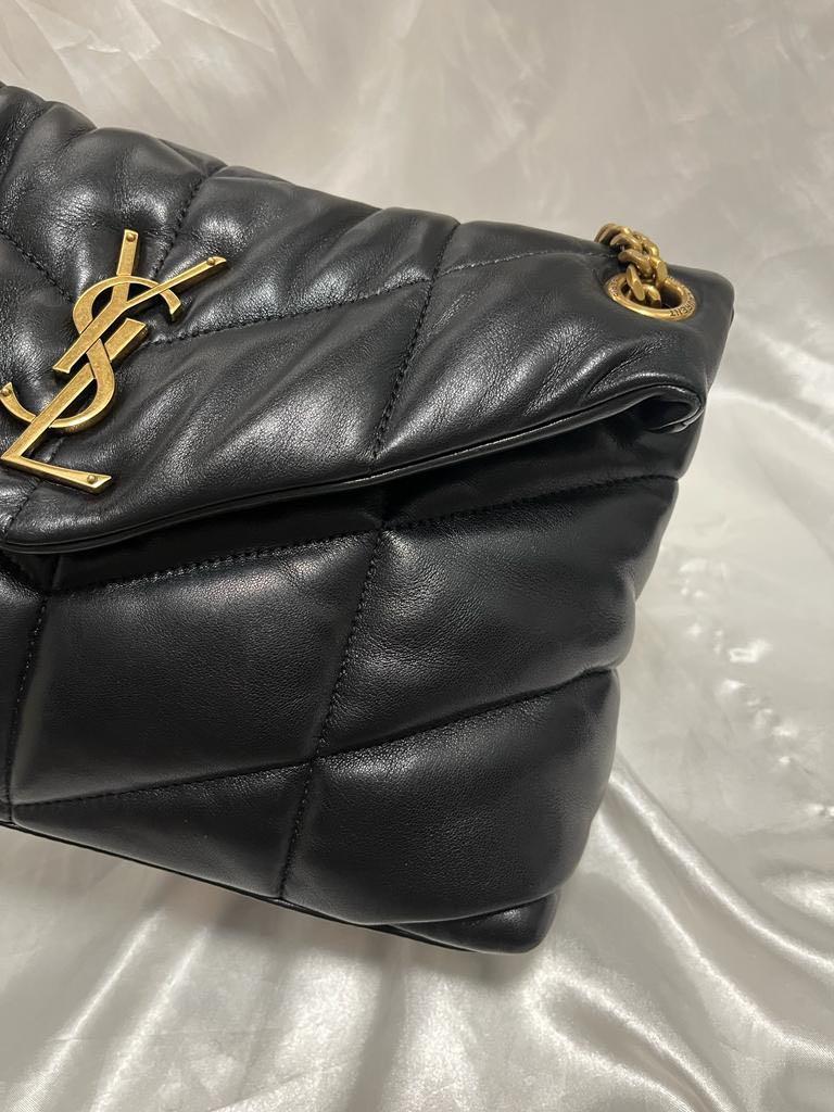 Ysl saint Laurent small Lou puffer flap bag, Luxury, Bags & Wallets on ...
