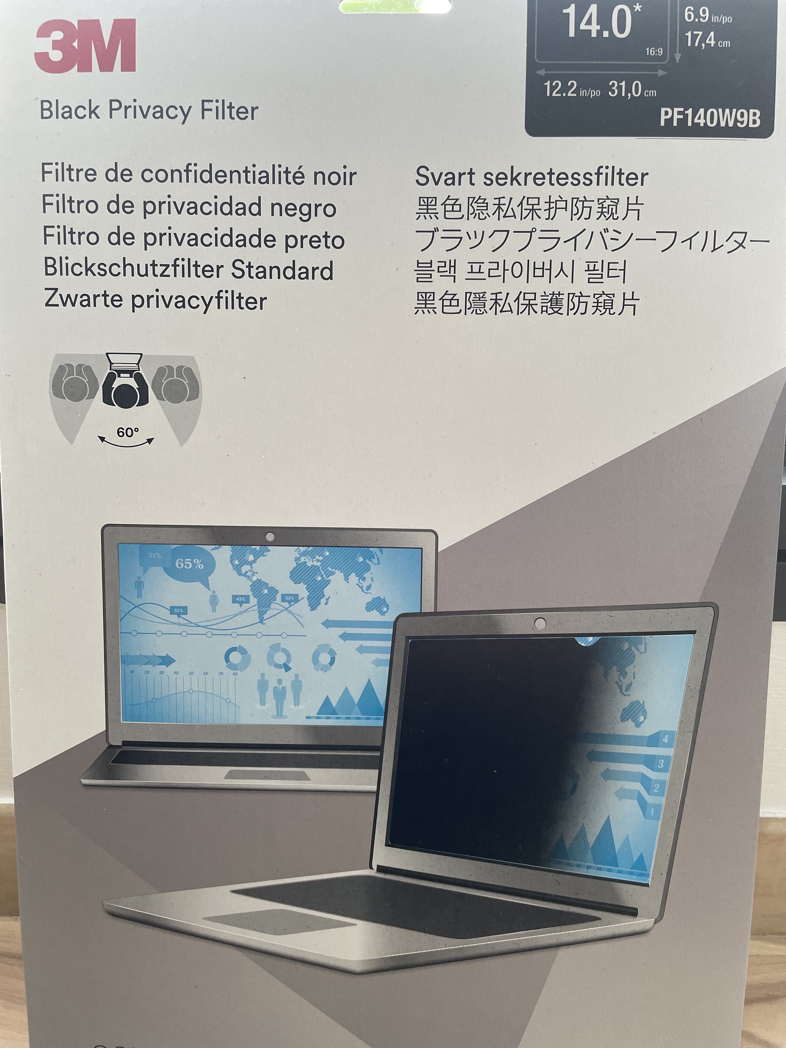 3M black Privacy Filter, Computers & Tech, Parts & Accessories, Other ...