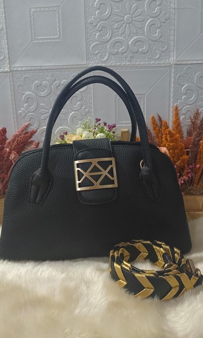 ANDIATA TWO-WAY BAG IN BLACK GENUINE LEATER, Luxury, Bags & Wallets on ...
