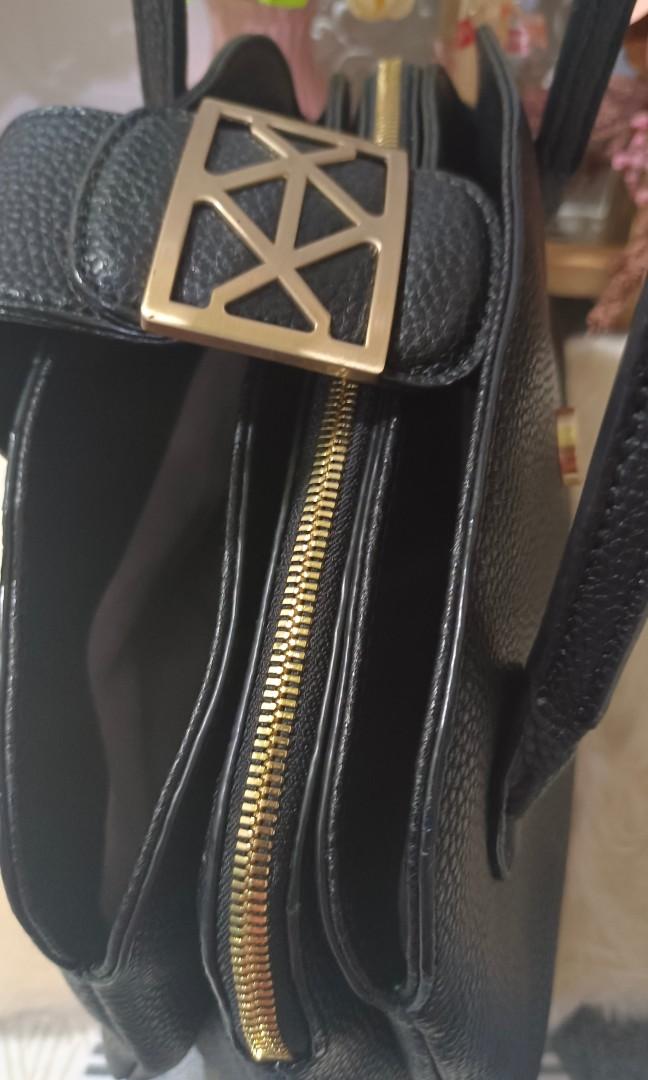 ANDIATA TWO-WAY BAG IN BLACK GENUINE LEATER, Luxury, Bags & Wallets on ...