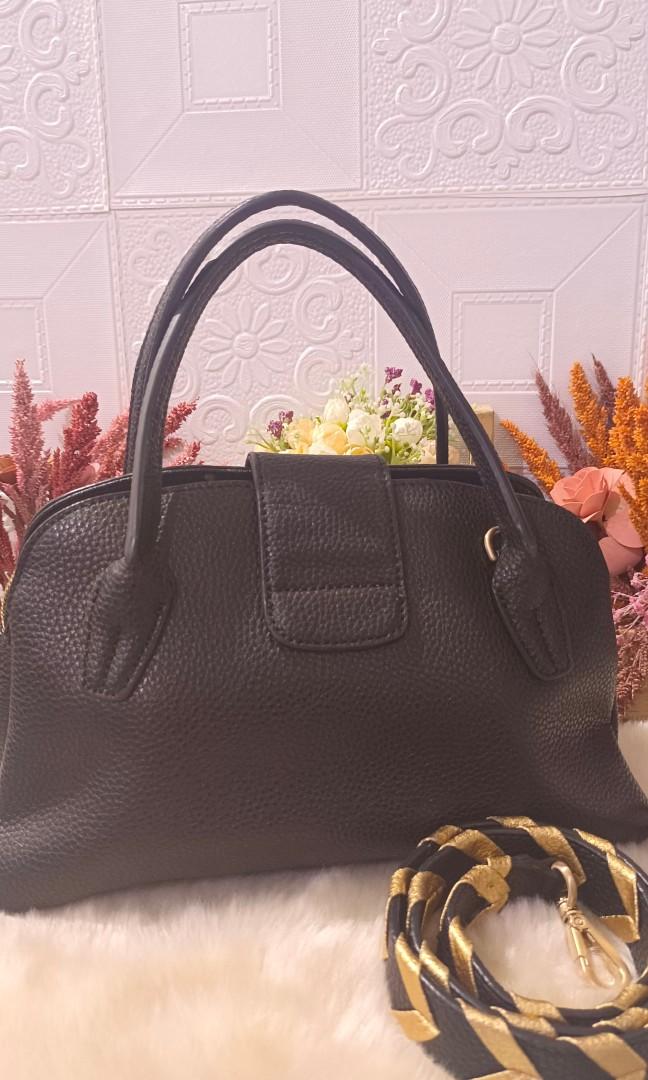 ANDIATA TWO-WAY BAG IN BLACK GENUINE LEATER, Luxury, Bags & Wallets on ...