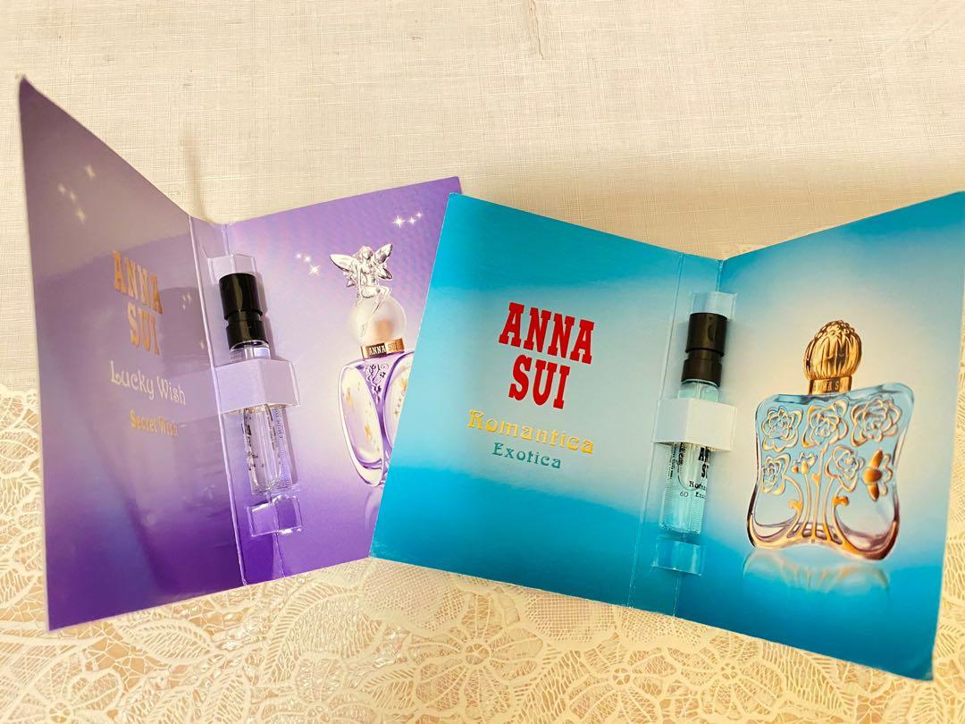 ️全新Anna Sui試用裝香水 2ml (Lucky Wish & Romantica Exotica), 美容＆化妝品, 健康及美容 - 香水＆香體噴霧 - Carousell
