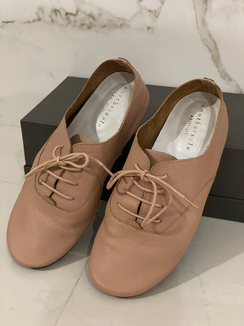 Anothersole Luisa Gen 1 Pebbled Nude, Women's Fashion, Footwear, Flats ...