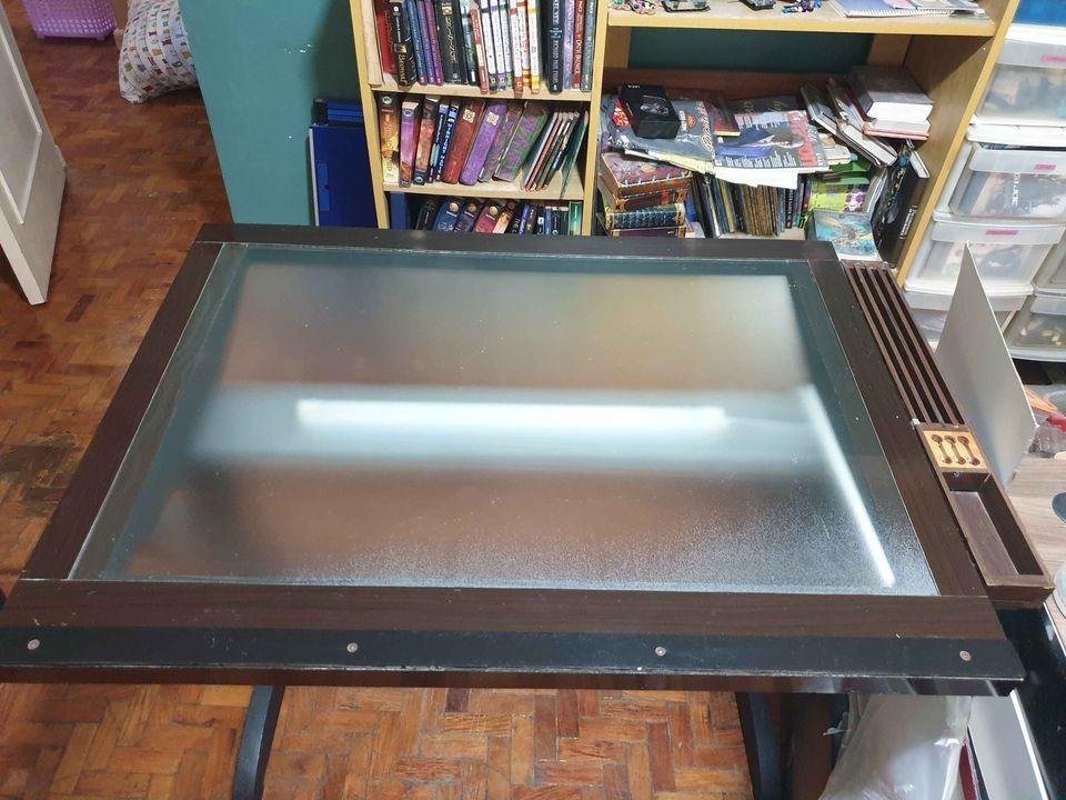 Architecture/Drafting/Drawing Table with Tube Light, Furniture & Home ...