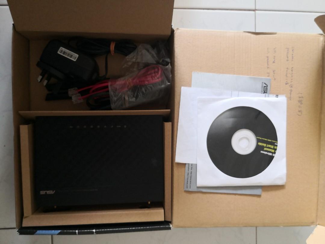 Asus DSL-N12U ADSL Modem Router Wireless-N300, Computers & Tech, Parts ...