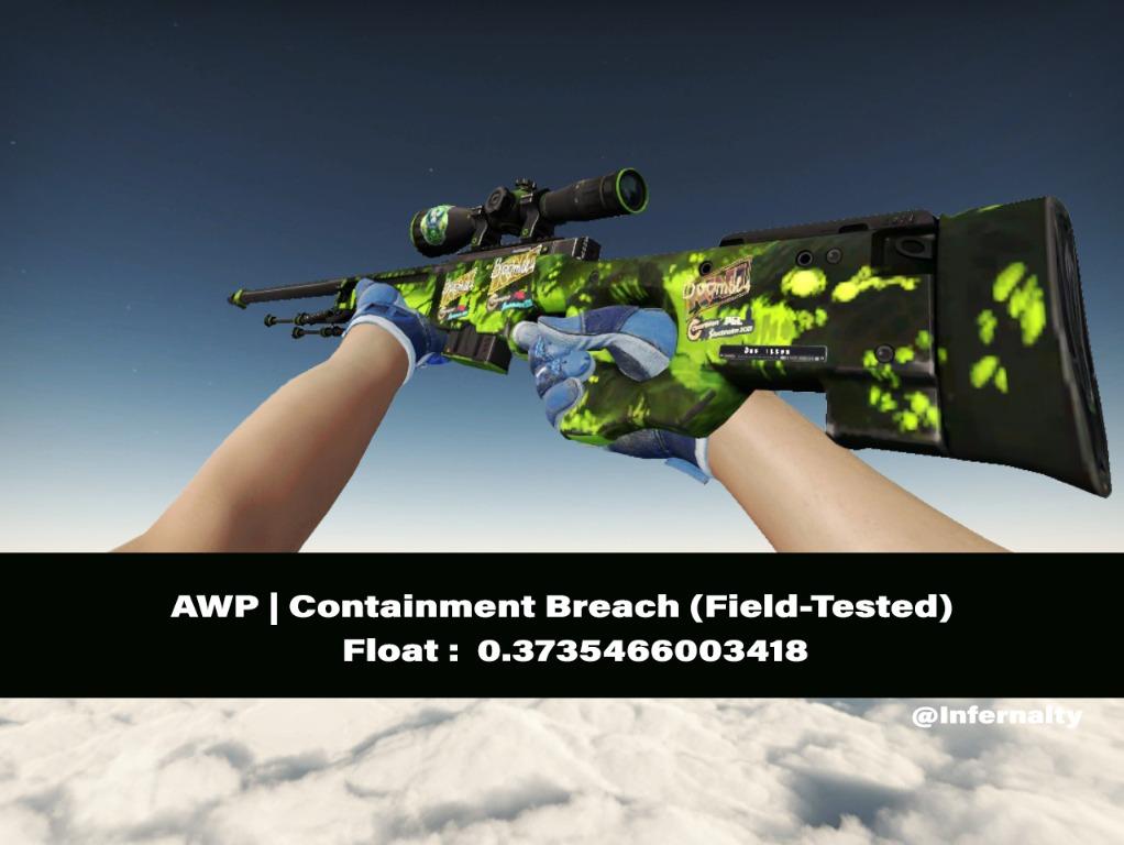AWP Containment Breach FT CSGO SKINS KNIVES, Video Gaming, Gaming ...