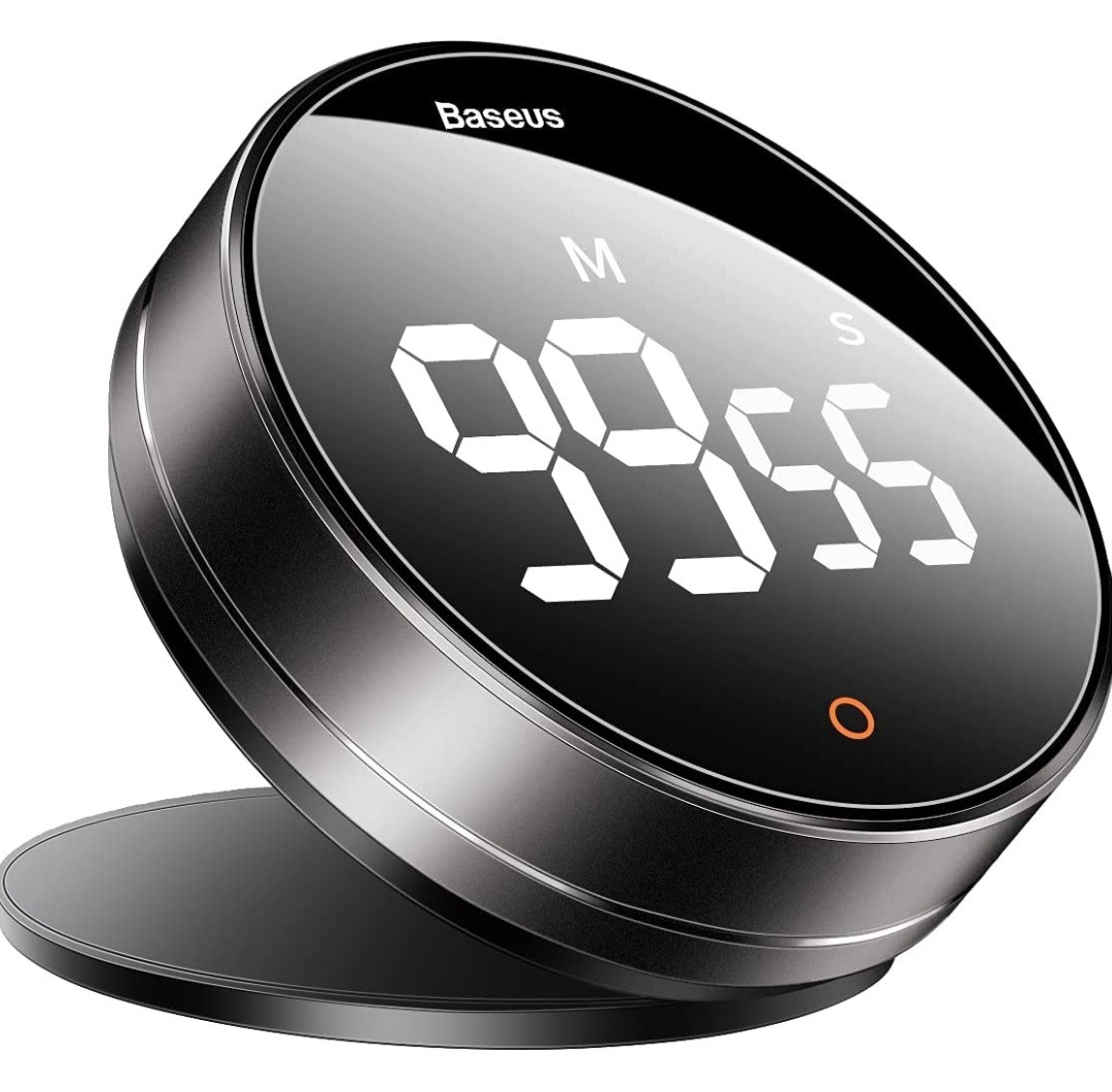 Baseus Digital Kitchen Timer, Rotation Countdown Timer, Professional ...