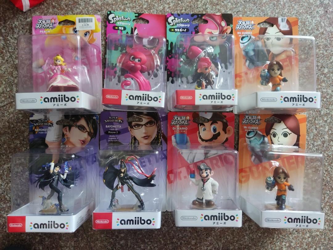 Bayonetta/Mii Gunner/Splatoon/Peach/Doctor Mario Amiibo, Hobbies & Toys ...