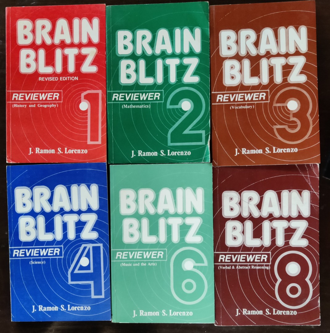 Brain Blitz Reviewer 1-8 except 5 & 7, Hobbies & Toys, Books ...