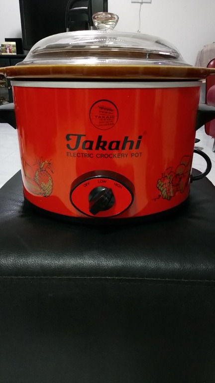 *Brand New! LARGE TAKAHI ELECTRIC SLOW COOKER! (MODEL 1505, 3.8 Litre ...