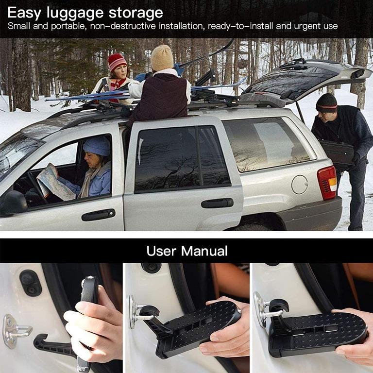Car Door Step, Car Latch Hook Door Step, Multi-Functional Foldable Car ...