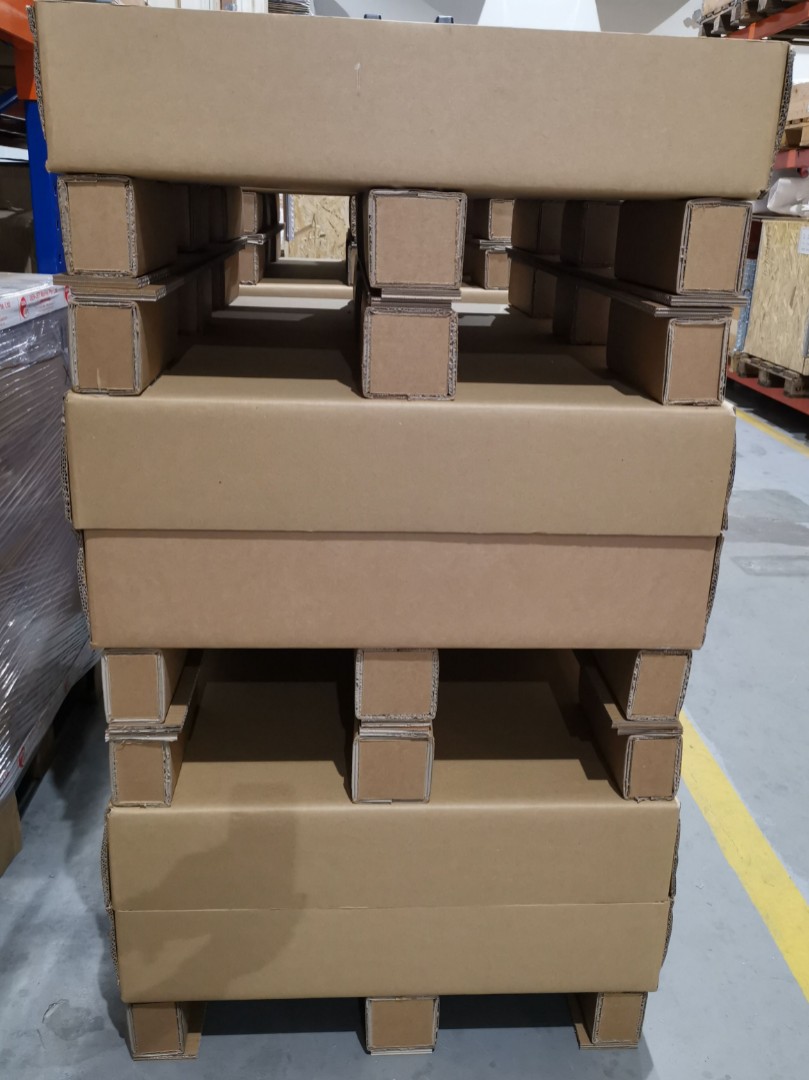 Cardboard box w runners, Furniture & Home Living, Home Improvement ...