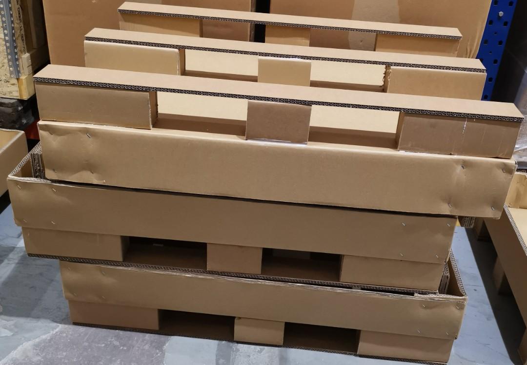 Cardboard box w runners, Furniture & Home Living, Home Improvement ...