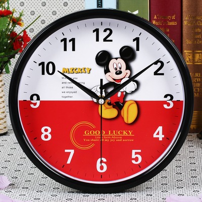 Cartoon Mickey Mouse, Peppa Pig Wall clock for children rooms ...