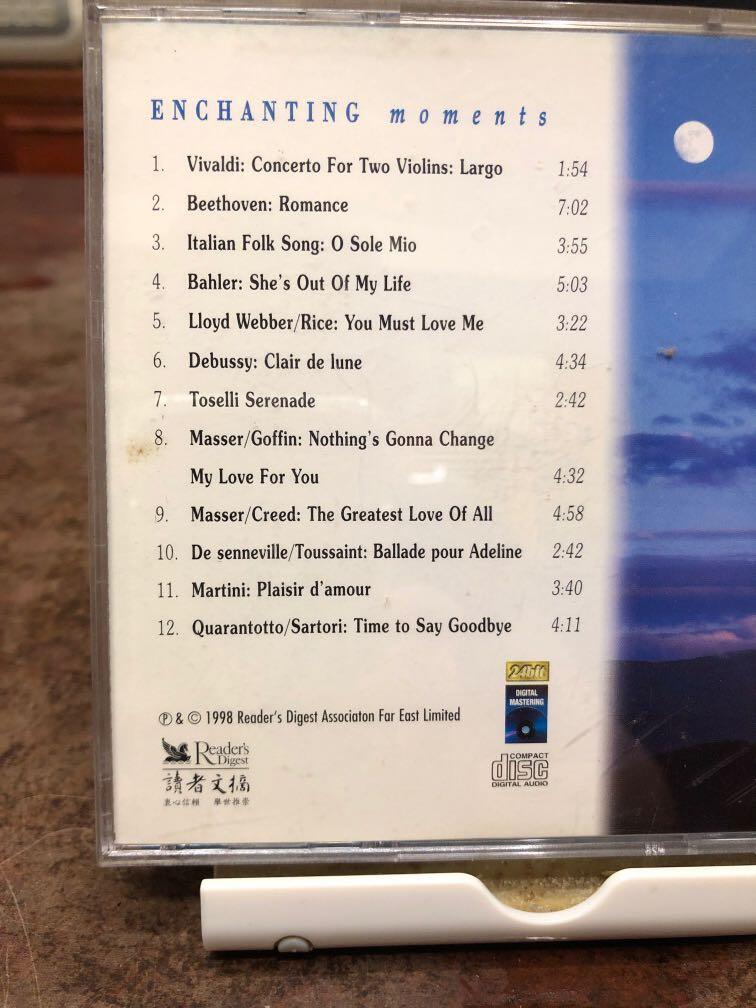 二手正版CD~ENCHANTING moments, 書籍、休閒與玩具, 收藏、紀念品, 明星週邊在旋轉拍賣