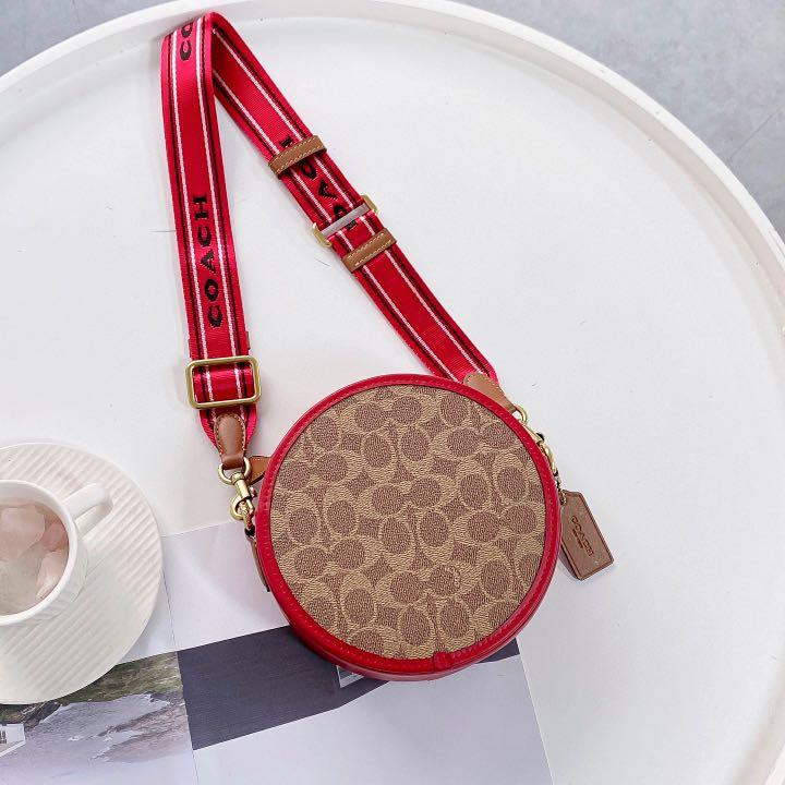 Coach Round Circle Crossbody Bag, Women's Fashion, Bags & Wallets ...