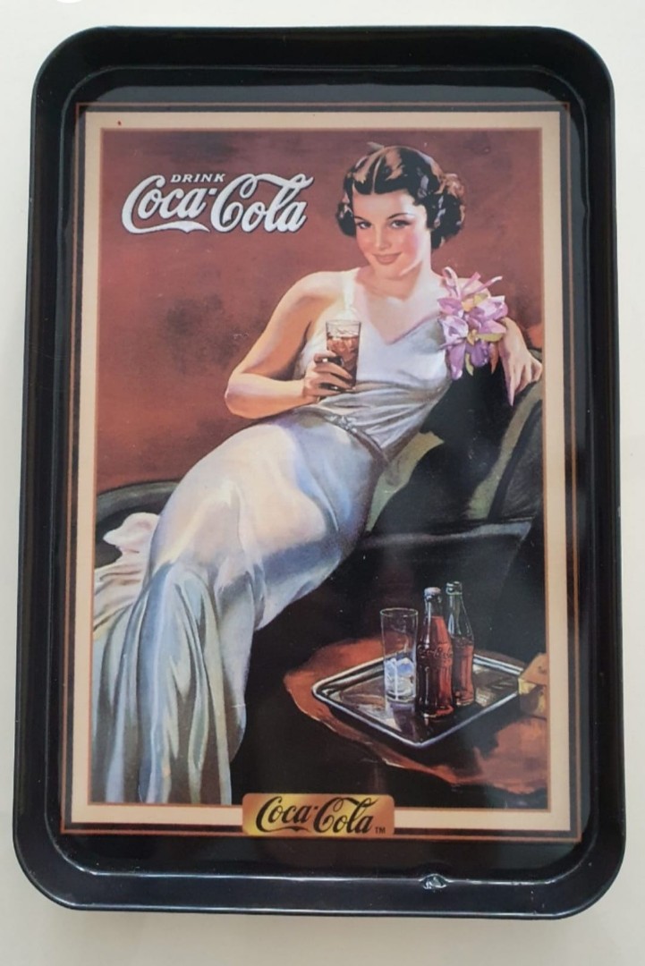 Coca-Cola Classic Good Ol' Days Metal Serving Trays., Furniture & Home ...