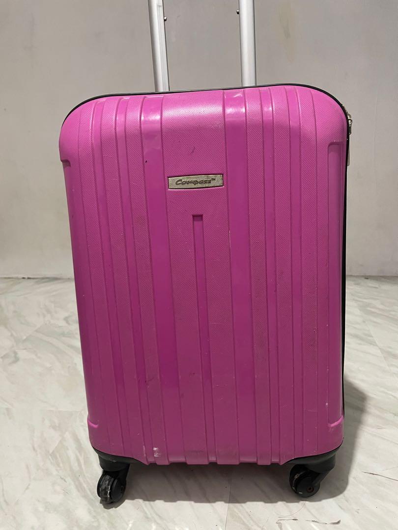 compass luggage pink hand carry, Hobbies & Toys, Travel, Luggage on ...