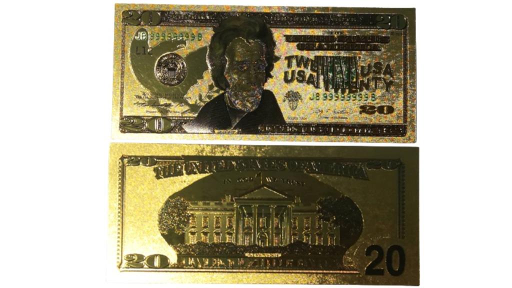 Complete Set of US Dollar Fancy Bank Note GOLD Plated, Hobbies & Toys ...