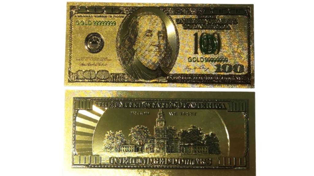 Complete Set of US Dollar Fancy Bank Note GOLD Plated, Hobbies & Toys ...