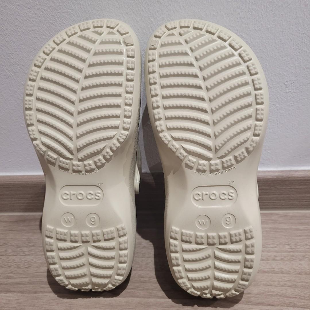 Crocs classic platform clog (bone) in size W9, Women's Fashion ...