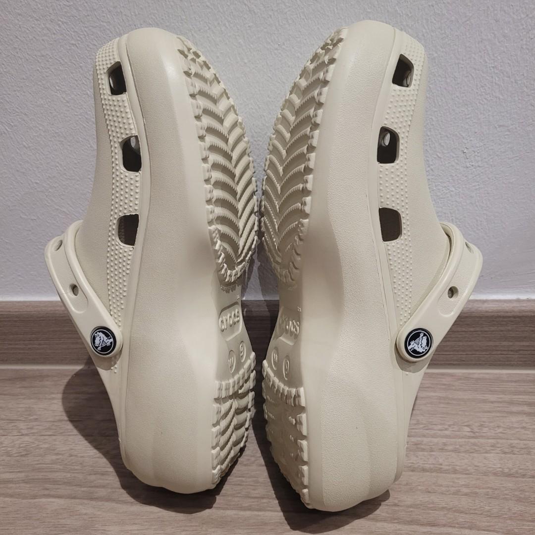 Crocs classic platform clog (bone) in size W9, Women's Fashion ...