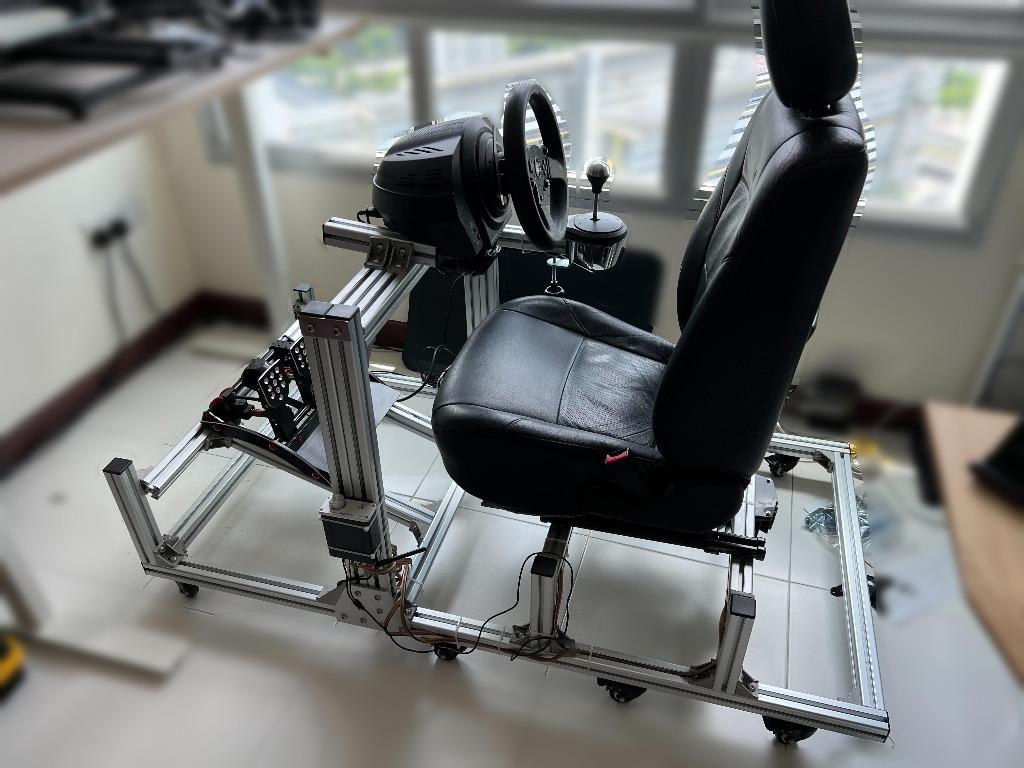 Custom Racing Simulator with optional Thrustmaster TS300 wheel Fanatec ...