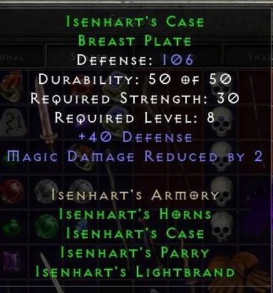 D2R ISENHART'S ARMORY Full Set, Video Gaming, Gaming Accessories, In ...