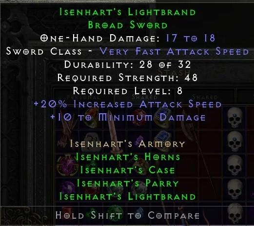 D2R ISENHART'S ARMORY Full Set, Video Gaming, Gaming Accessories, In ...