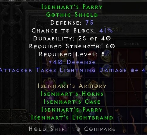 D2R ISENHART'S ARMORY Full Set, Video Gaming, Gaming Accessories, In ...