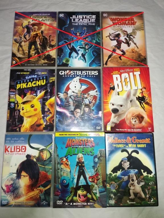 DVD Movies - Kubo and the Two Strings / Wallace and Gromit / Monsters ...