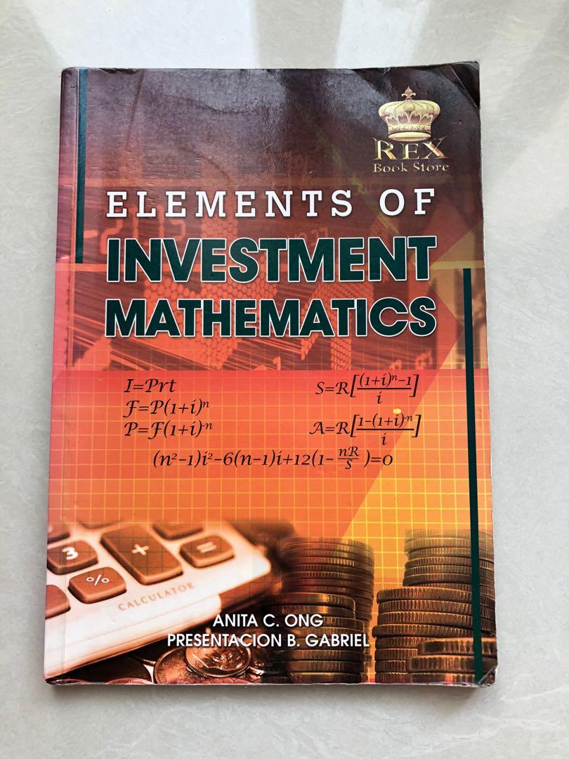 Elements of Investment Mathematics Book, Hobbies & Toys, Books ...