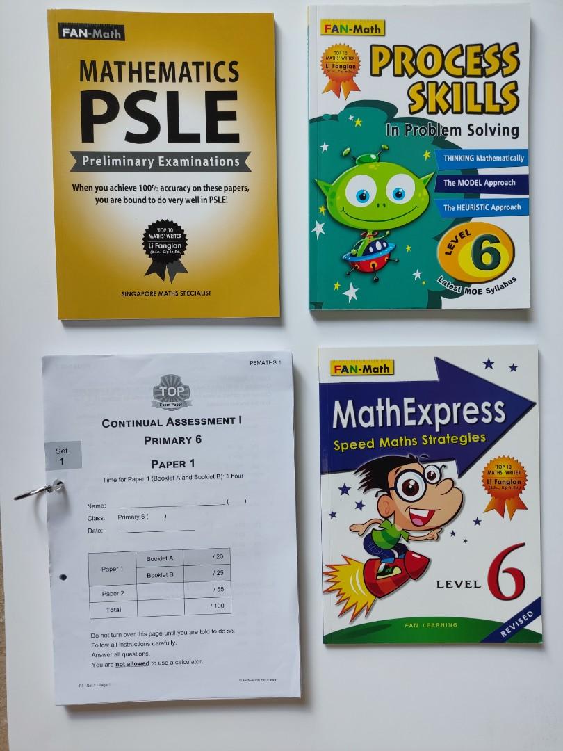 FAN-Math P6 PSLE math express process skills, Hobbies & Toys, Books ...
