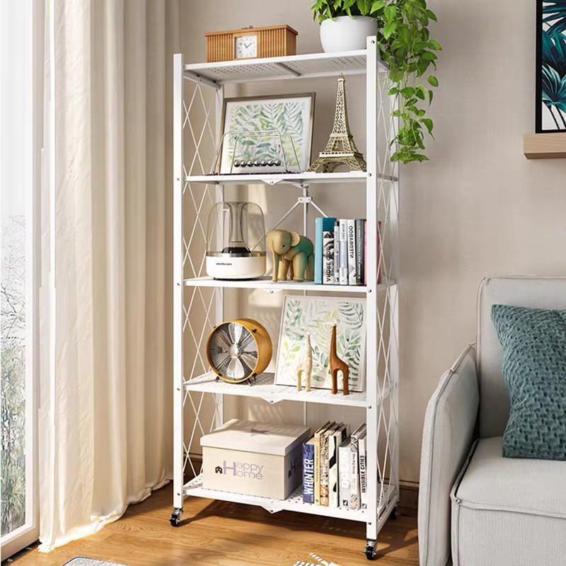 Foldable Rack Rak Lipat Besi Rak Dapur Rak Buku Kitchen Rack Kitchen ...