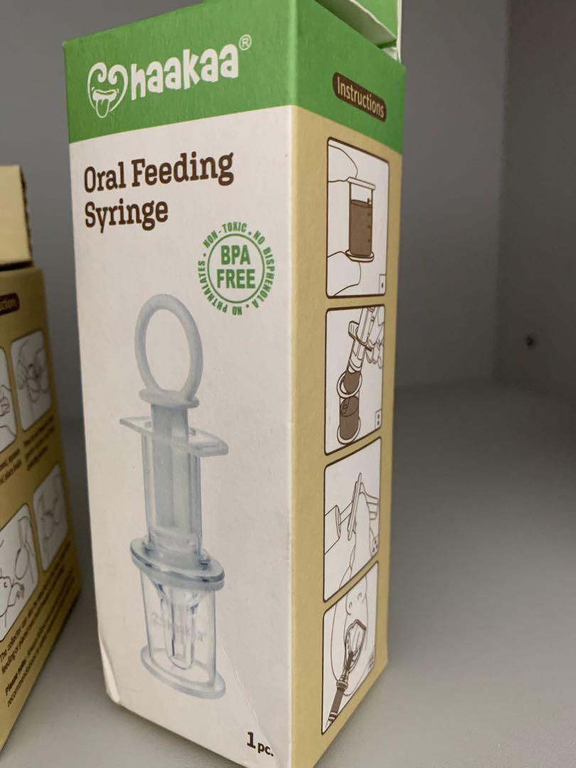 Haakaa Ladybug Breast Milk Collectors / Oral Feeding Syringe, Babies ...