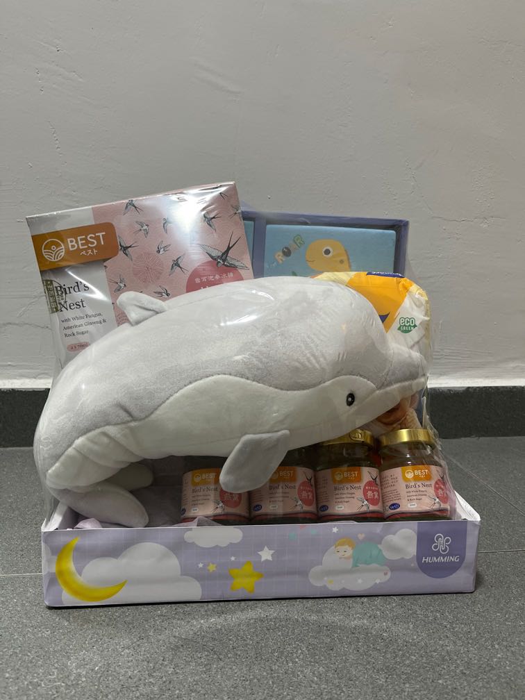 Humming baby boy hamper, Food & Drinks, Gift Baskets & Hampers on Carousell