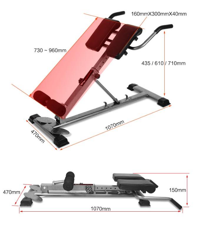 Hypertension bench, Sports Equipment, Exercise & Fitness, Cardio ...