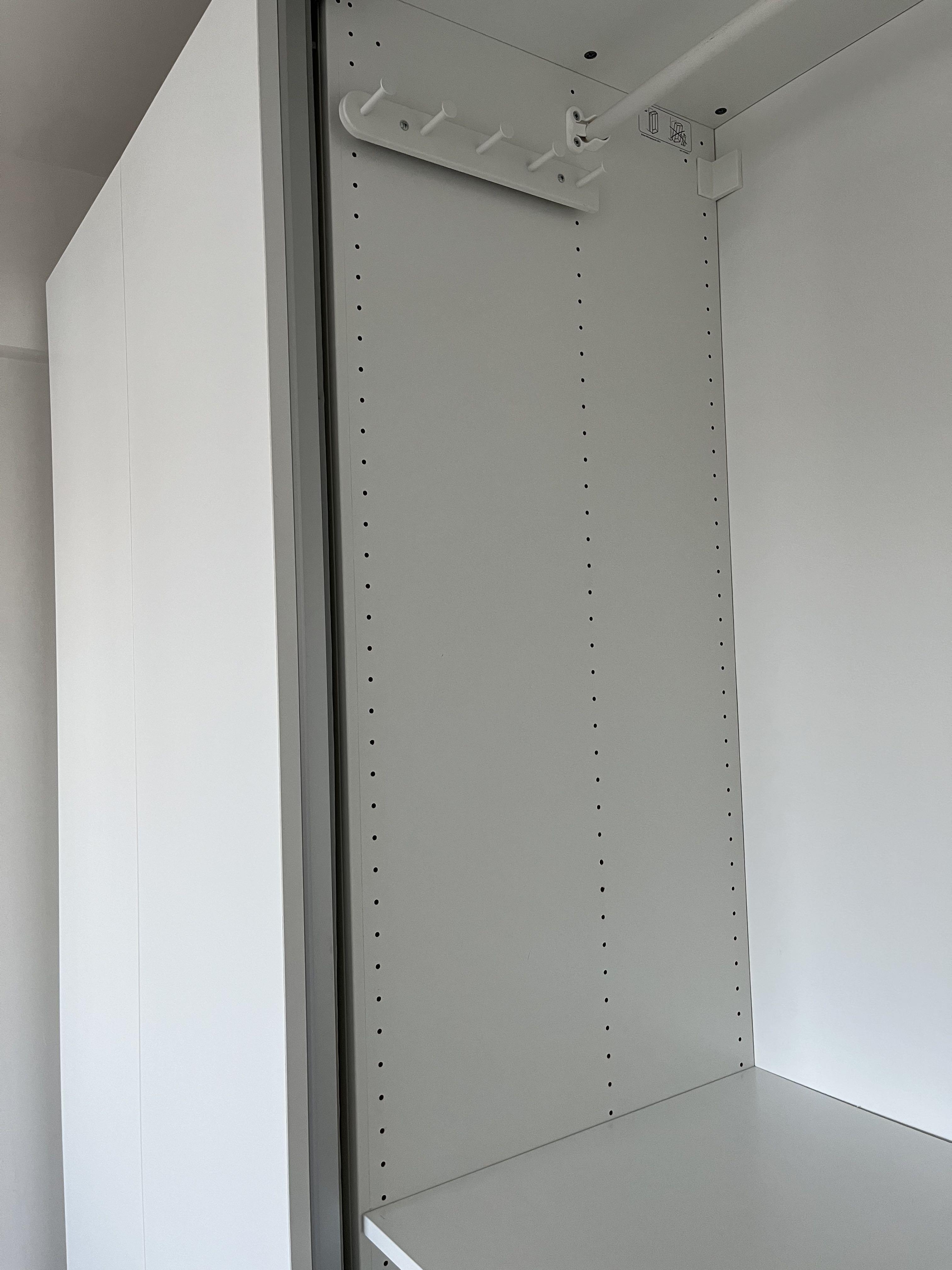 Ikea PAX wardrobe Hasvik white, Furniture & Home Living, Furniture ...
