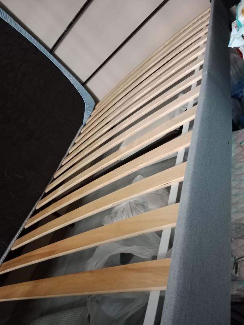 Ikea slattum bed frame ( super single), Furniture & Home Living, Furniture, Bed Frames ...