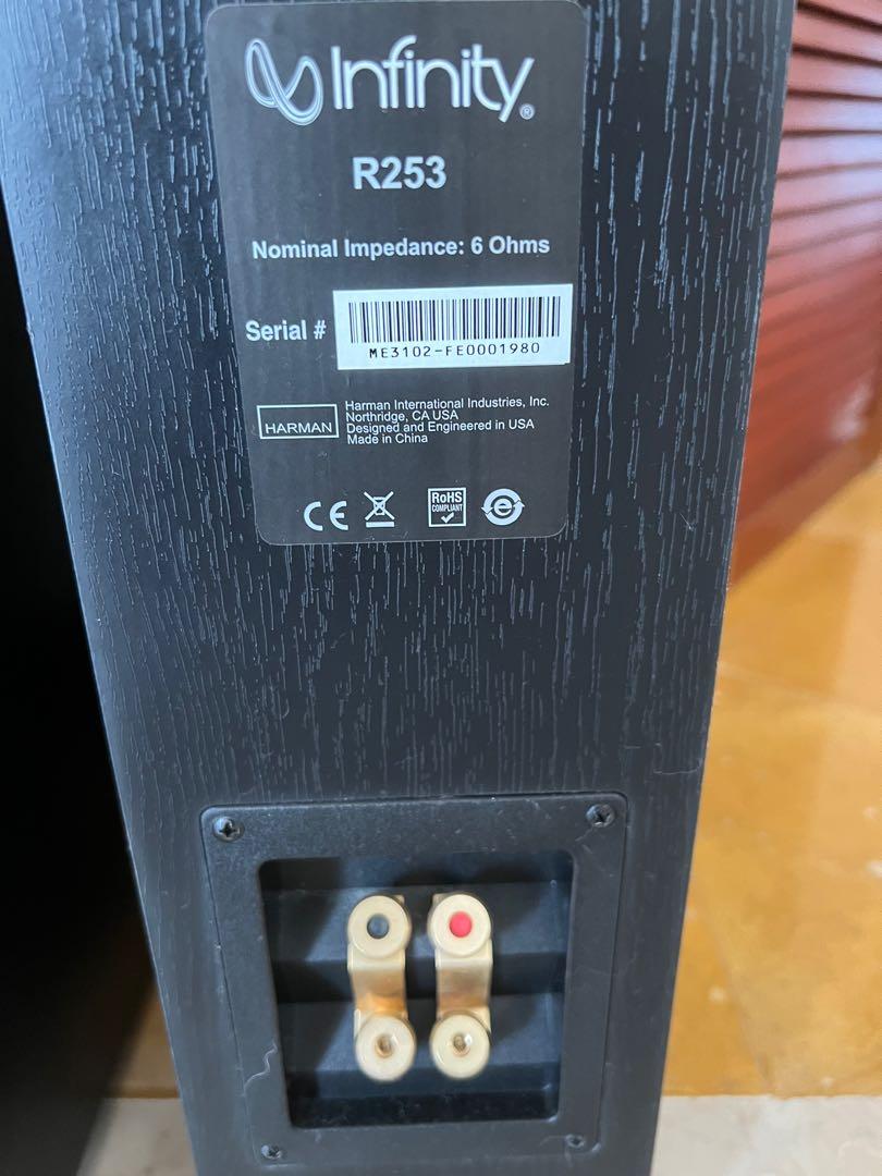 Infinity Reference R253 Tower Speakers, Audio, Soundbars, Speakers ...