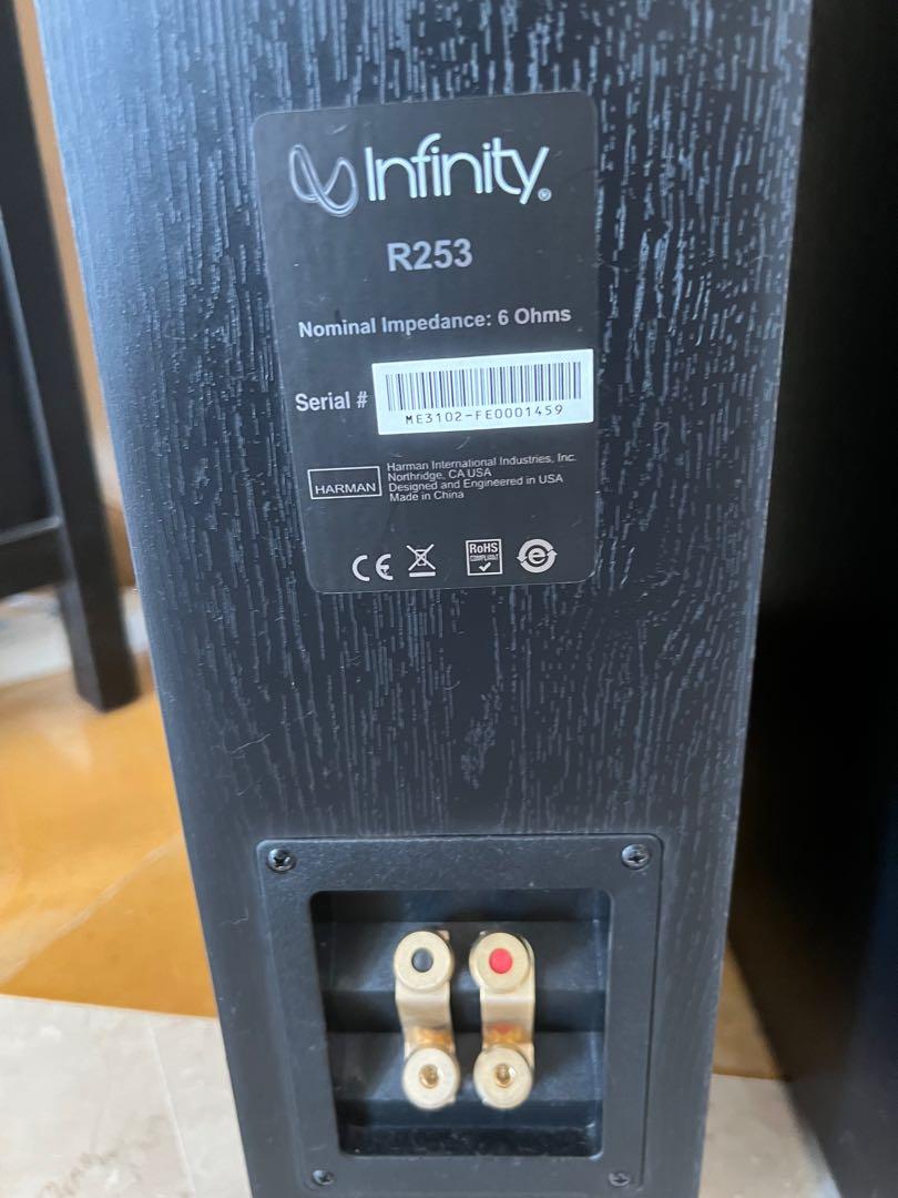 Infinity Reference R253 Tower Speakers, Audio, Soundbars, Speakers ...