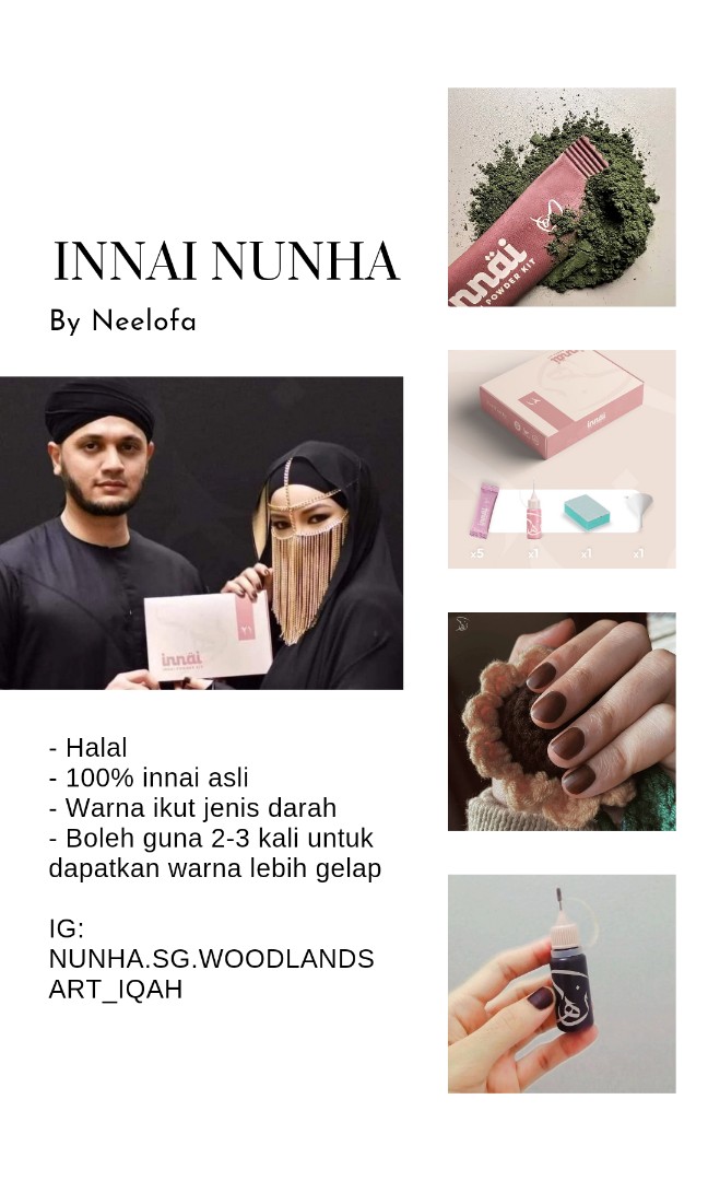 Innai Nunha By Neelofa, Beauty & Personal Care, Hands & Nails on Carousell